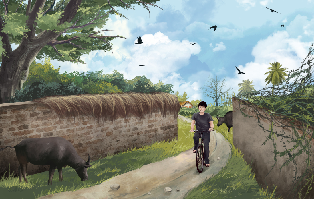 Ngõ quê thương nhớ